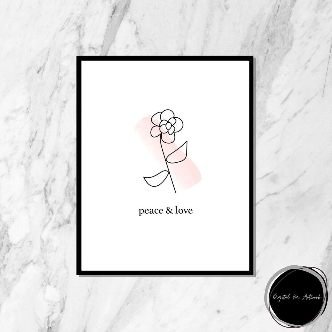 Flower Line Art, Floral Line Art, Flower Prints, Floral Prints ...