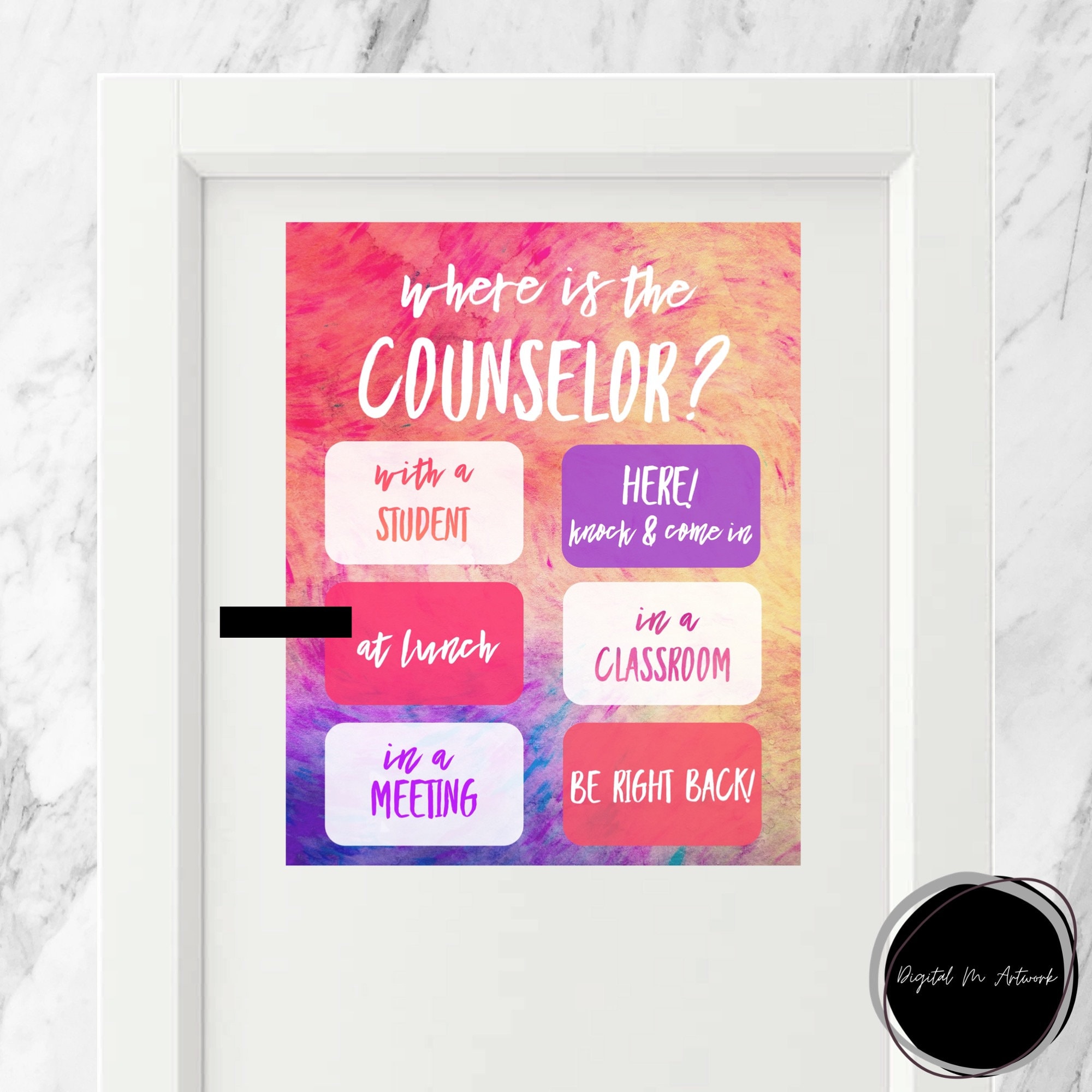 CUSTOM Office Door Sign Counselor Door Sign Door Hanger | Etsy