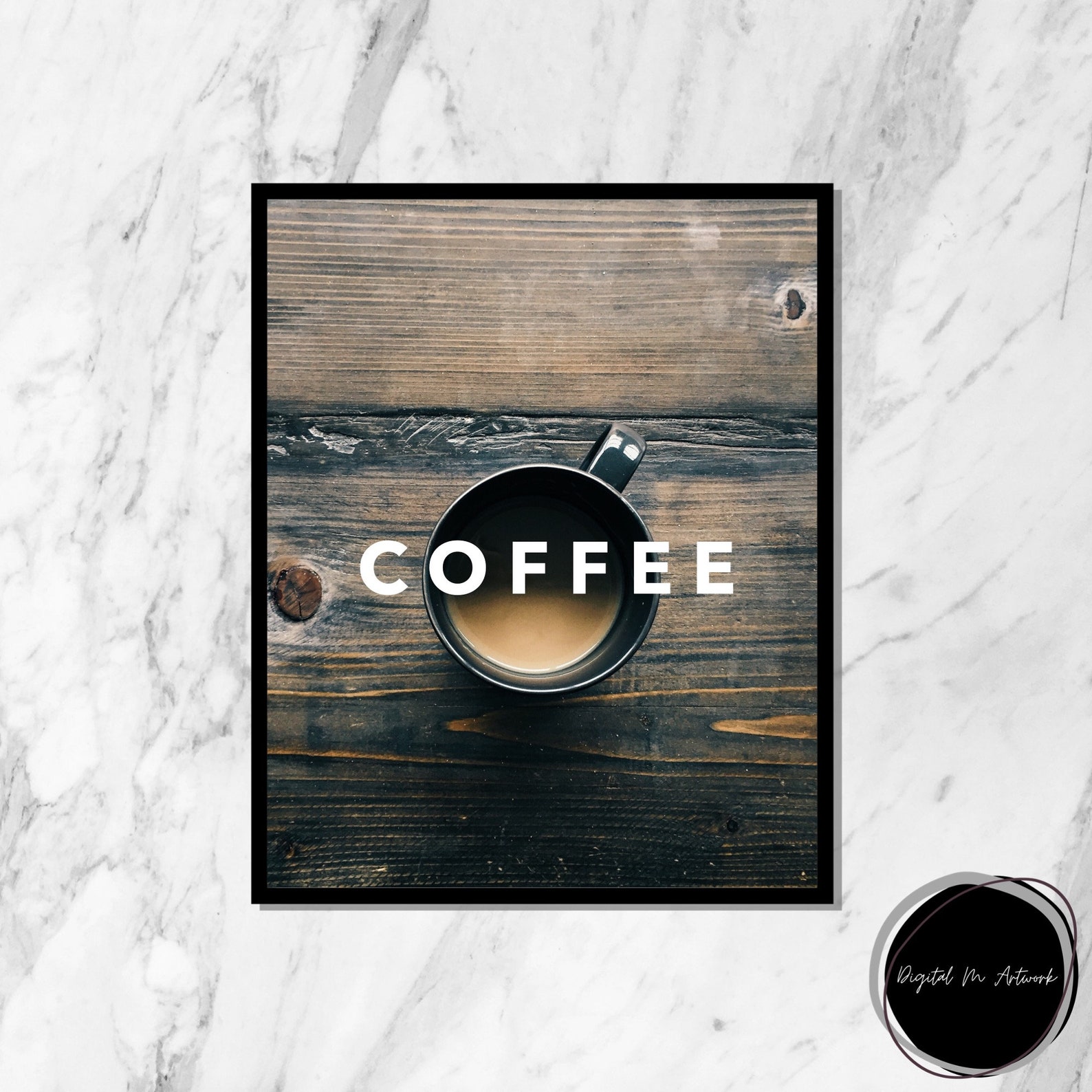 Printable Coffee Sign, Coffee Shop Sign, Coffee Dorm Room Wall Decor ...