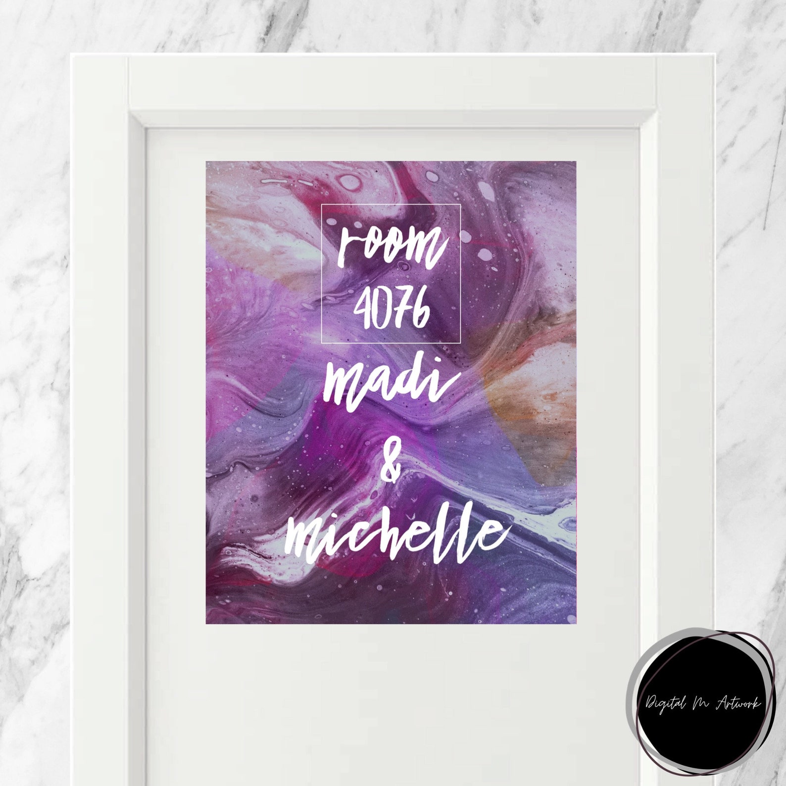 CUSTOM Dorm Room Number Dorm Room Number Sign Dorm Room Door | Etsy