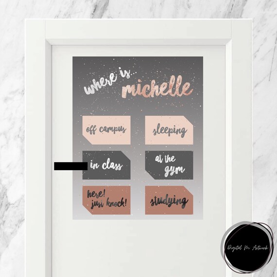 CUSTOM Dorm Door Sign Dorm Door Decorations Dorm Door Sign | Etsy