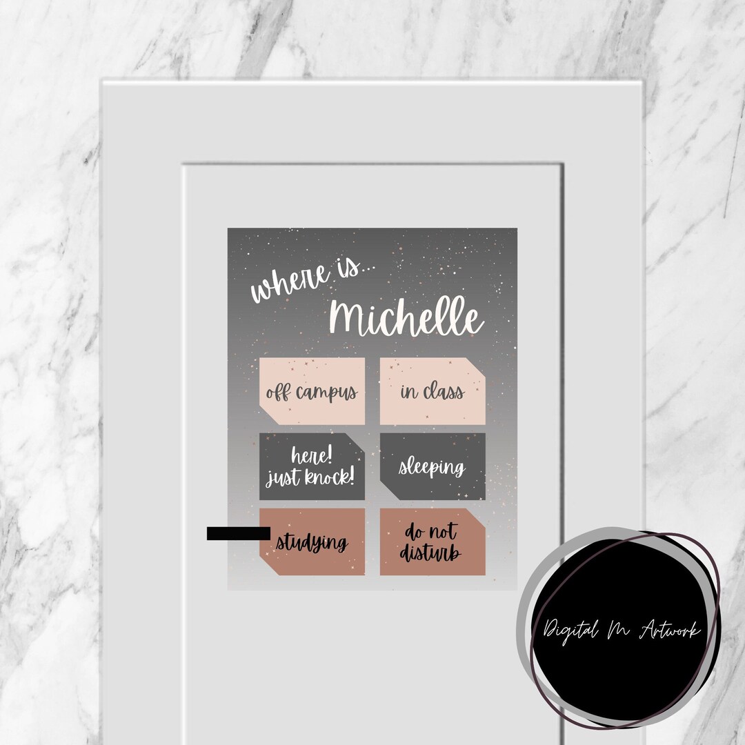 Dorm Room Door Decor, Dorm Door Decor, Custom Dorm Door Sign, College ...