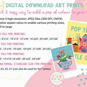 Yes You Can Art Print | Motivational Wall Art | Colourful Home Decor ...