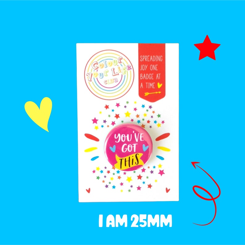 You've Got This Button Badge Inspirational Quotes - Etsy