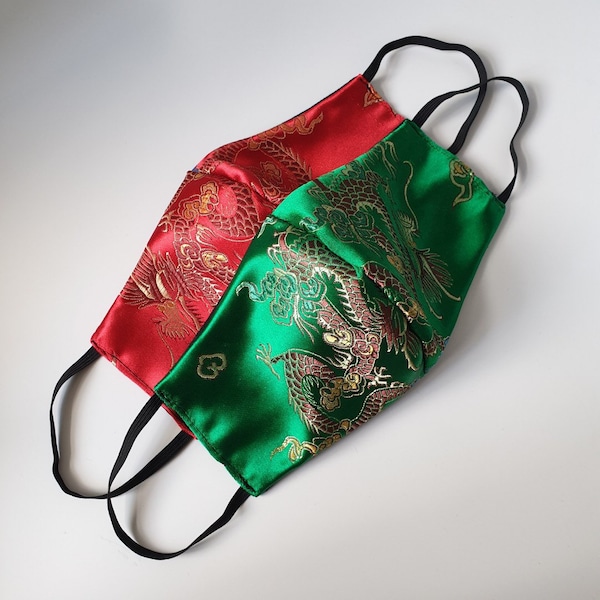 Chinese Dragon Face Mask - Etsy