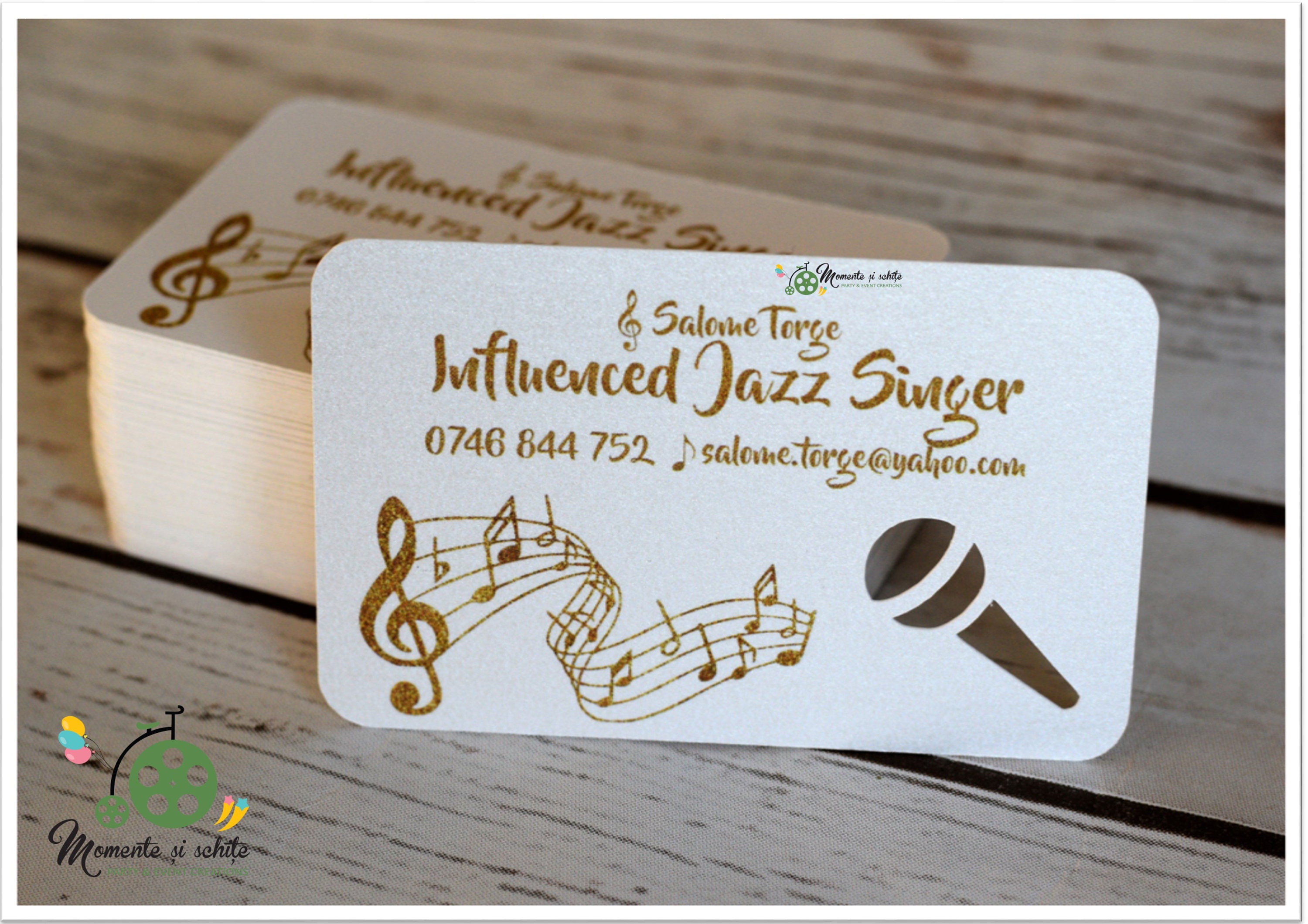Microphone Cut Business Card: Unique Musician Design - Etsy
