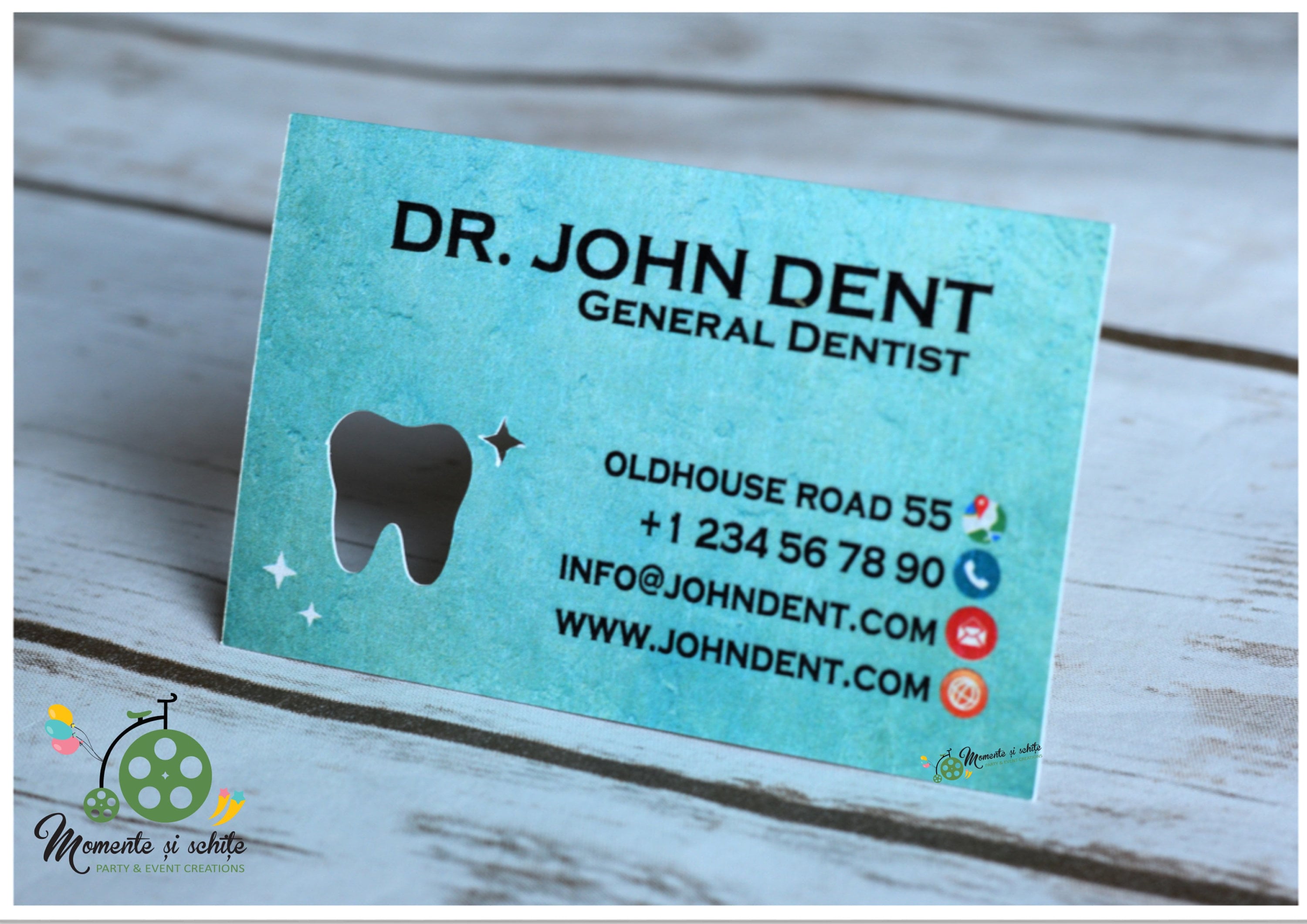 Tooth Cut Dentist Business Card: Custom Printed Cards - Etsy