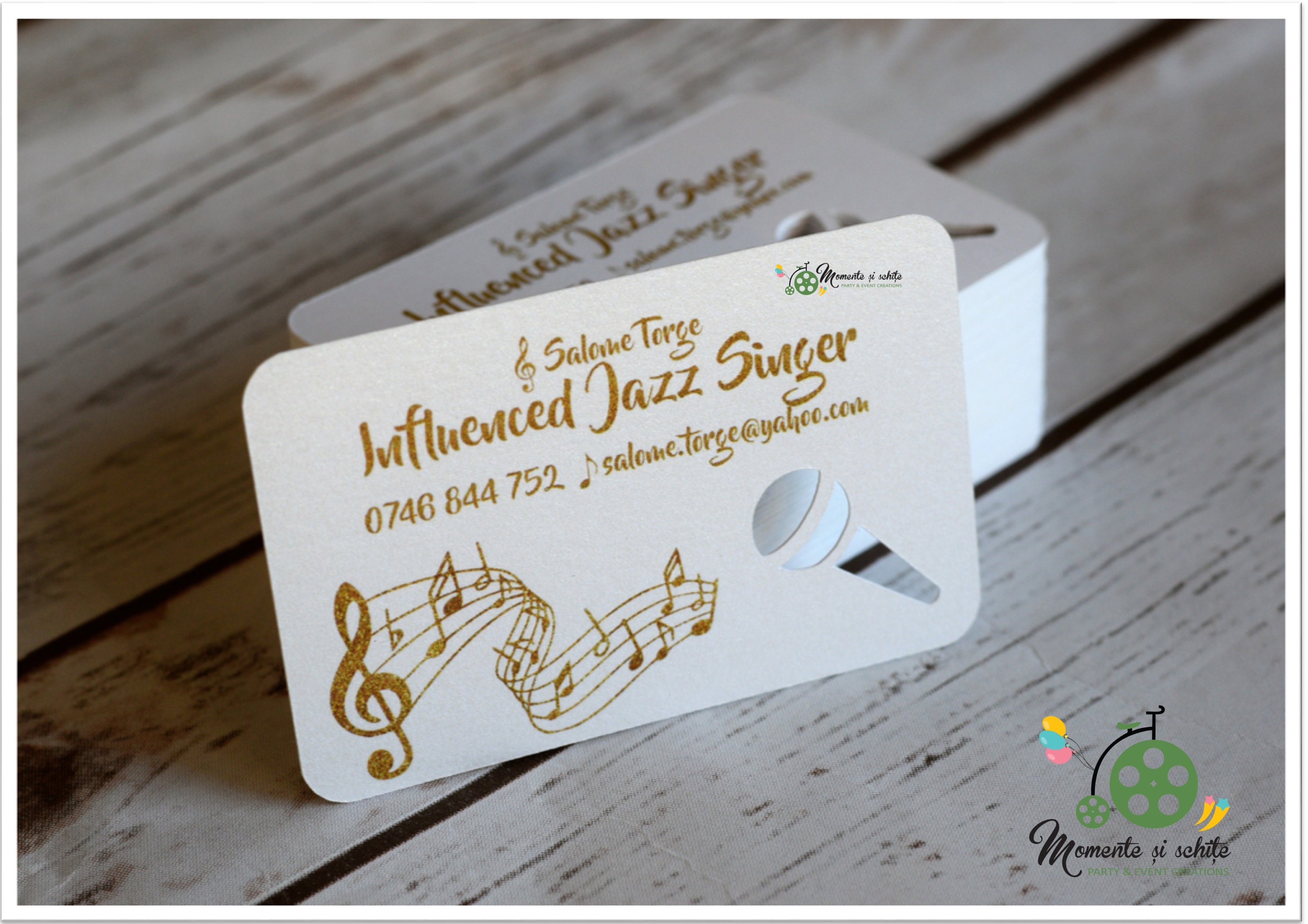 Microphone Cut Business Card: Unique Musician Design - Etsy