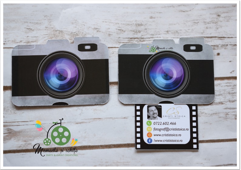 Etsy Design Awards Original Business Card, Camera Business Card, Modern ...