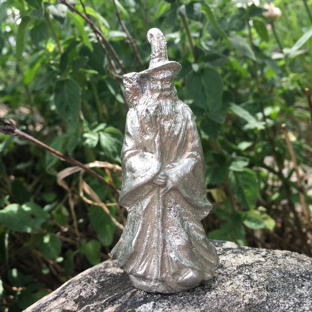 Wizard, Magician, Sorcerer Pewter Figurine, Hand Cast - Etsy