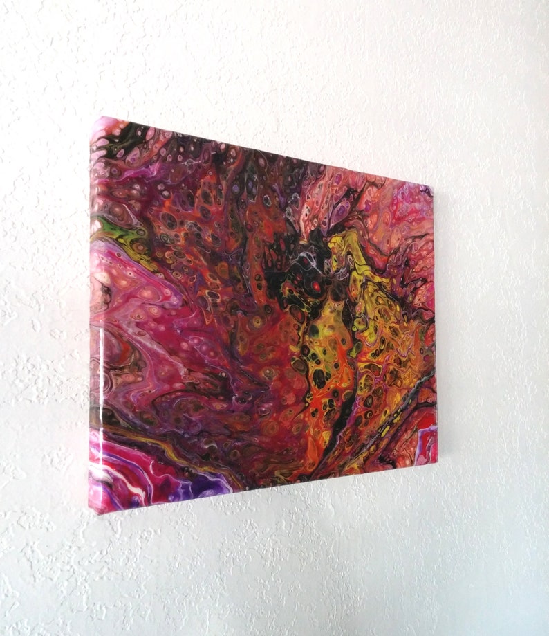 Fury Original Abstract Acrylic Painting 8 X 10 Gallery Wrapped - Etsy