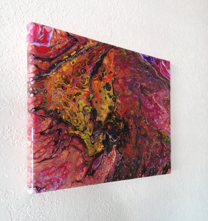 Fury Original Abstract Acrylic Painting 8 X 10 Gallery Wrapped - Etsy