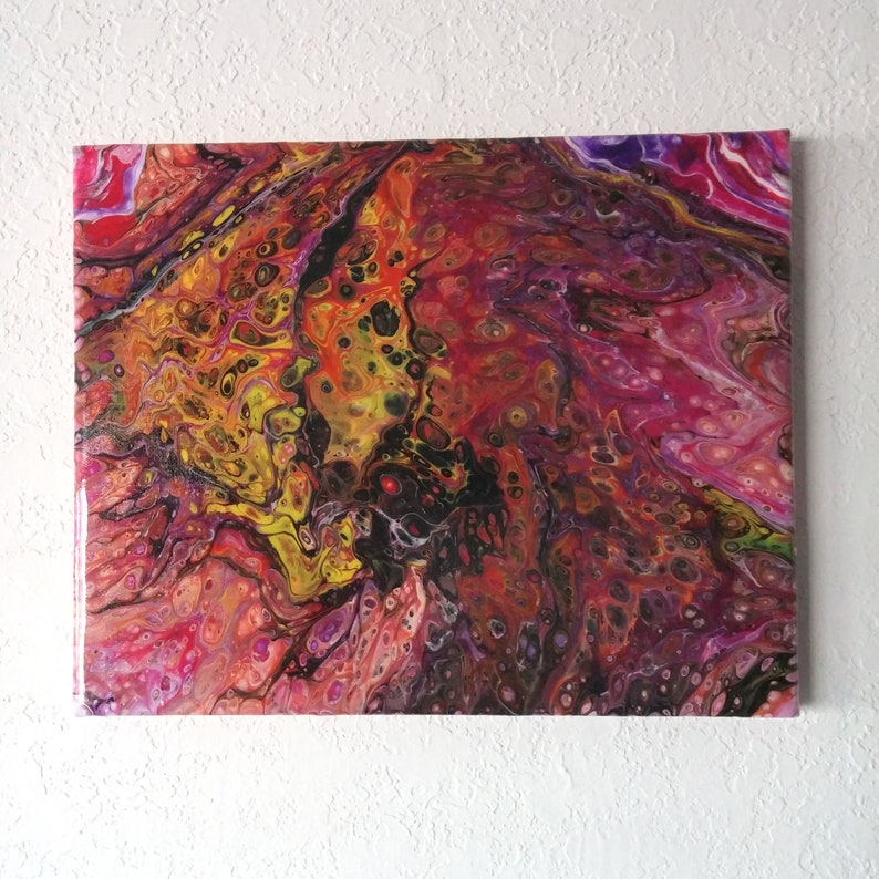 Fury Original Abstract Acrylic Painting 8 X 10 Gallery Wrapped - Etsy