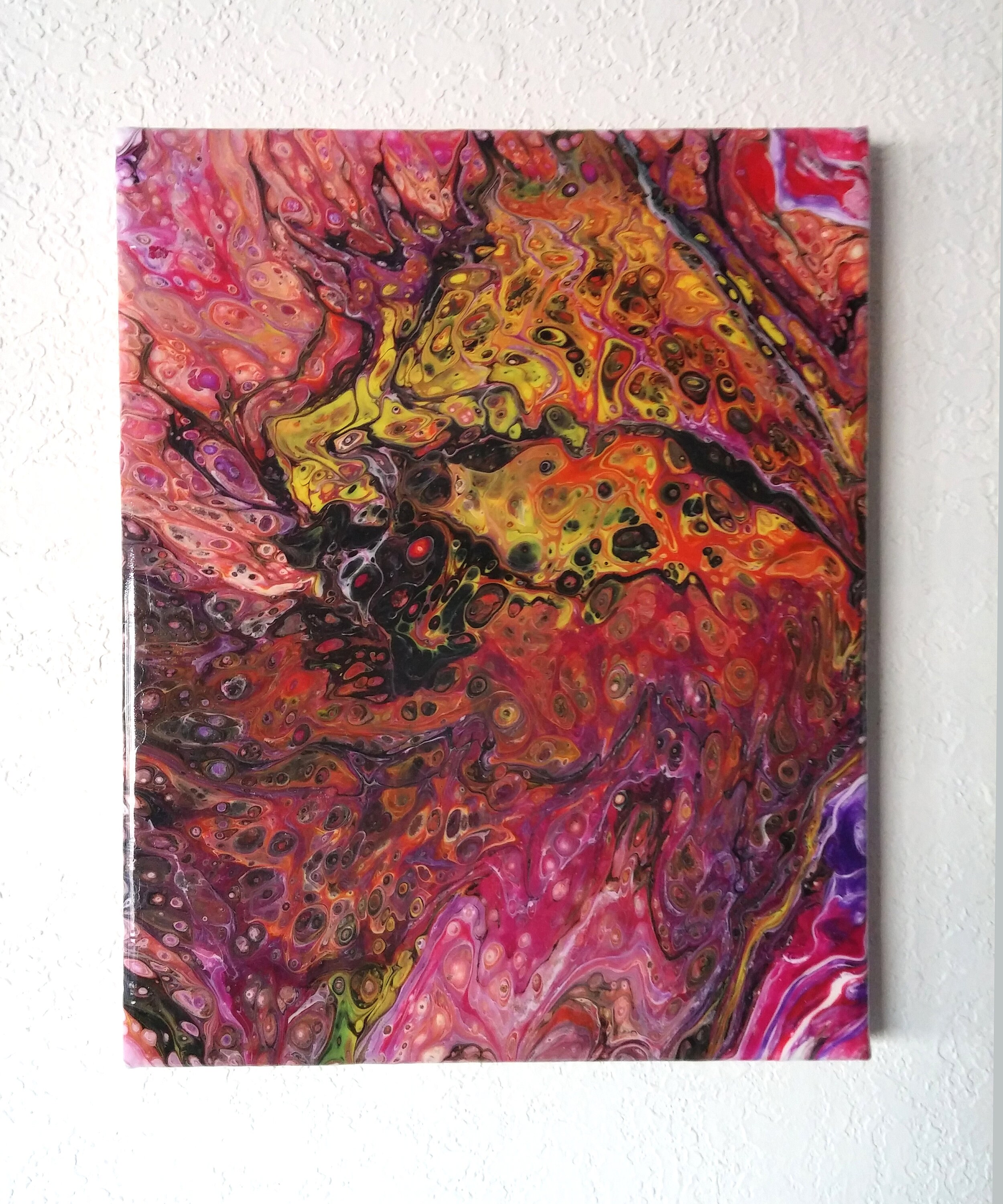 Fury Original Abstract Acrylic Painting 8 X 10 Gallery Wrapped - Etsy