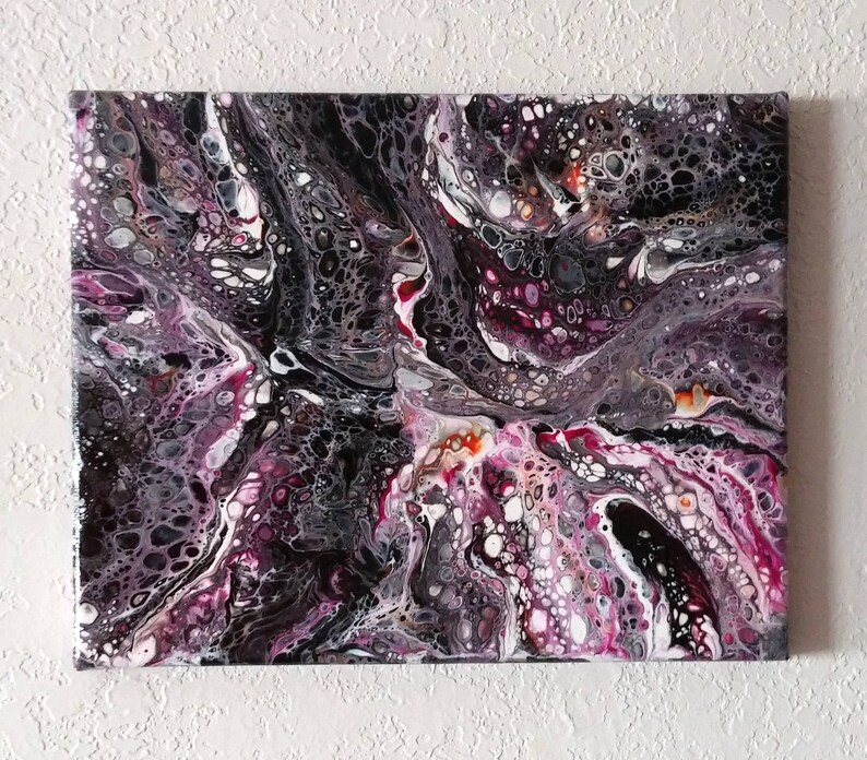 Slippery Slope Abstract Acrylic Painting on 8 X 10 Gallery Wrapped ...