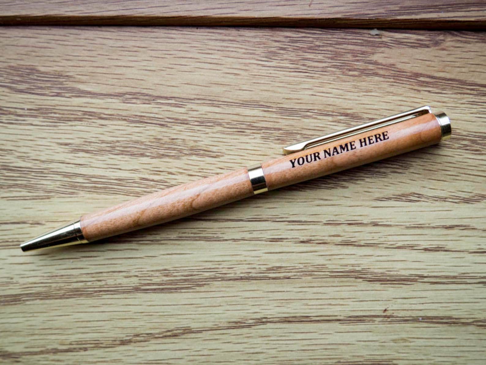 Custom Handmade Wooden Pens Engraving - Etsy