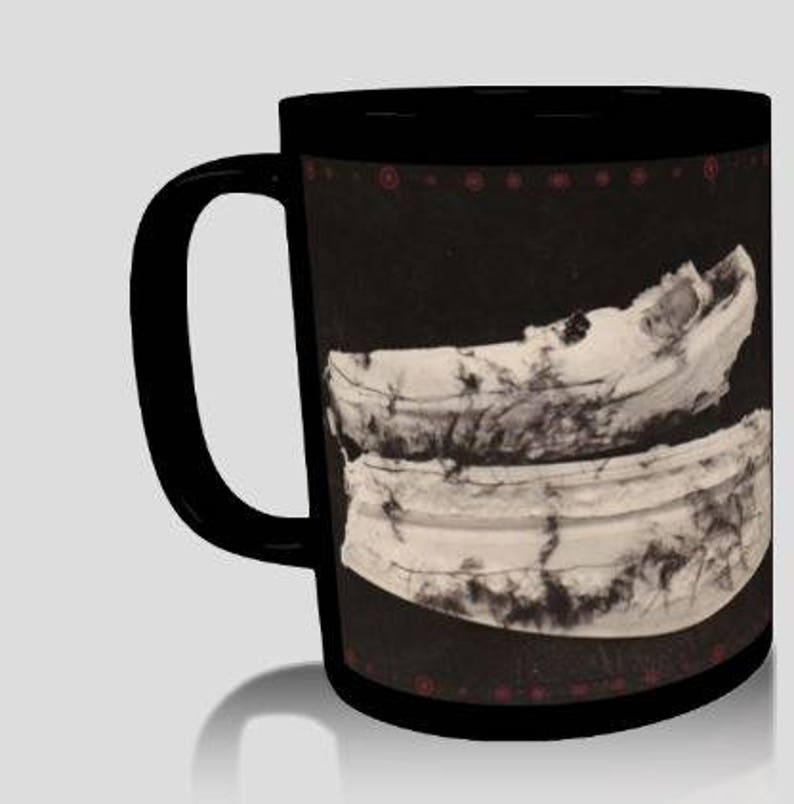 Post-mortem Victorian Photo on 11 Oz Black Coffee Mug Postmortem Baby ...