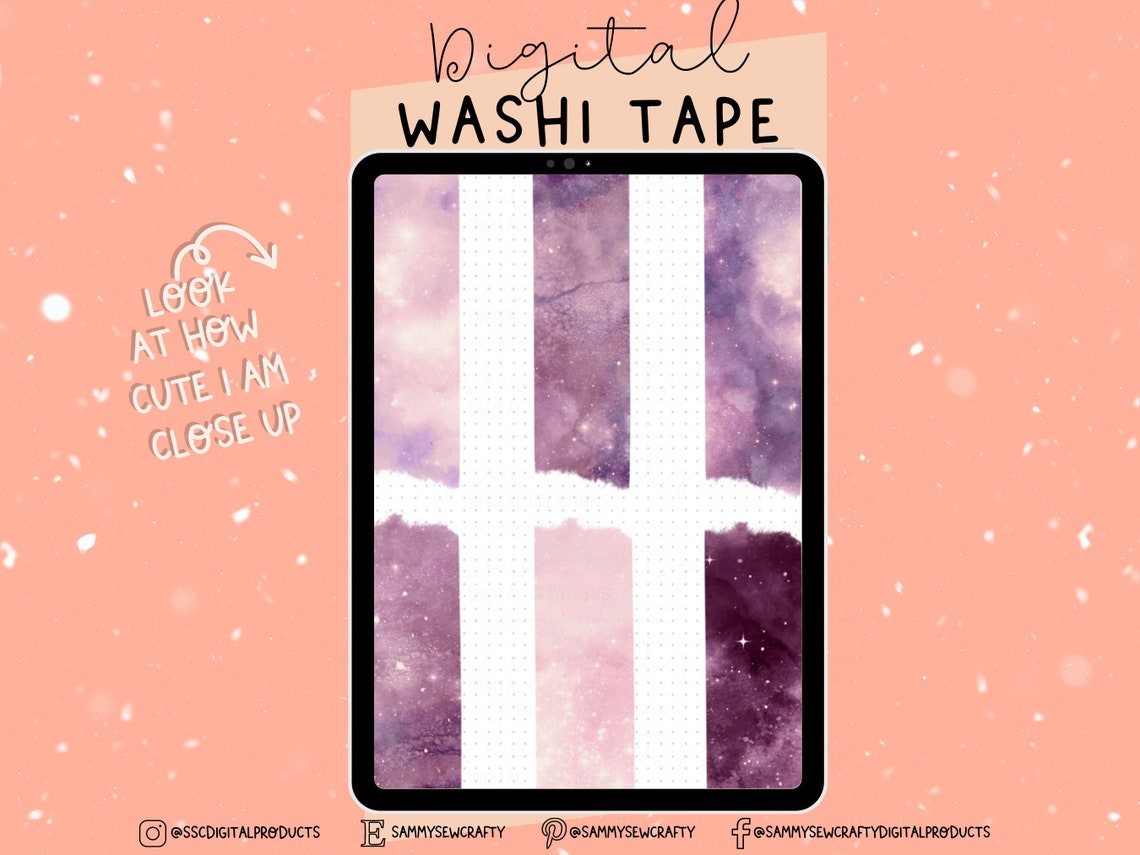 Premium Digital Washi Tape: High-quality Designs for Creative Crafting ...