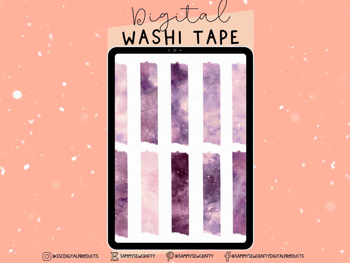 Premium Digital Washi Tape: High-quality Designs for Creative Crafting ...