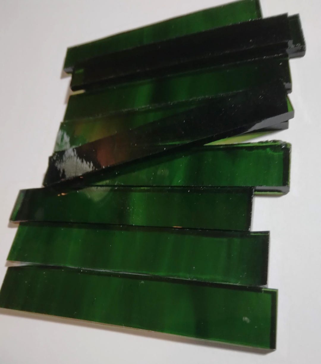 Medium and Dark Green Wispy Border Strips 3"x1/2"x3mm, 20-pieces - Etsy