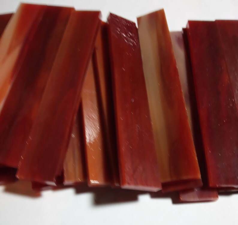 Red and White Wispy Border Strips, 3x1/2x3mm, 20-pieces - Etsy