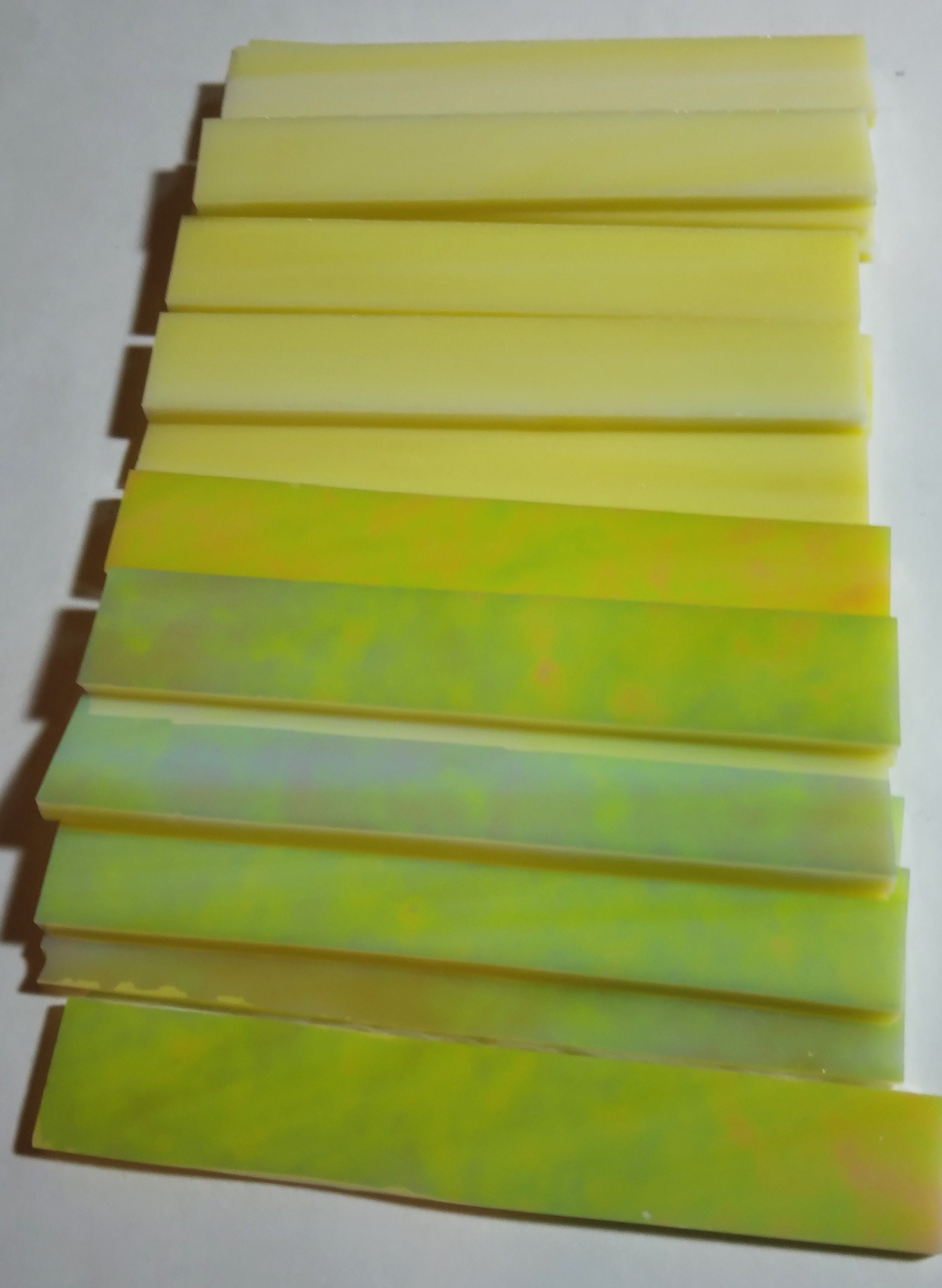 Yellow Wispy Iridized One Side Border Strips - Etsy