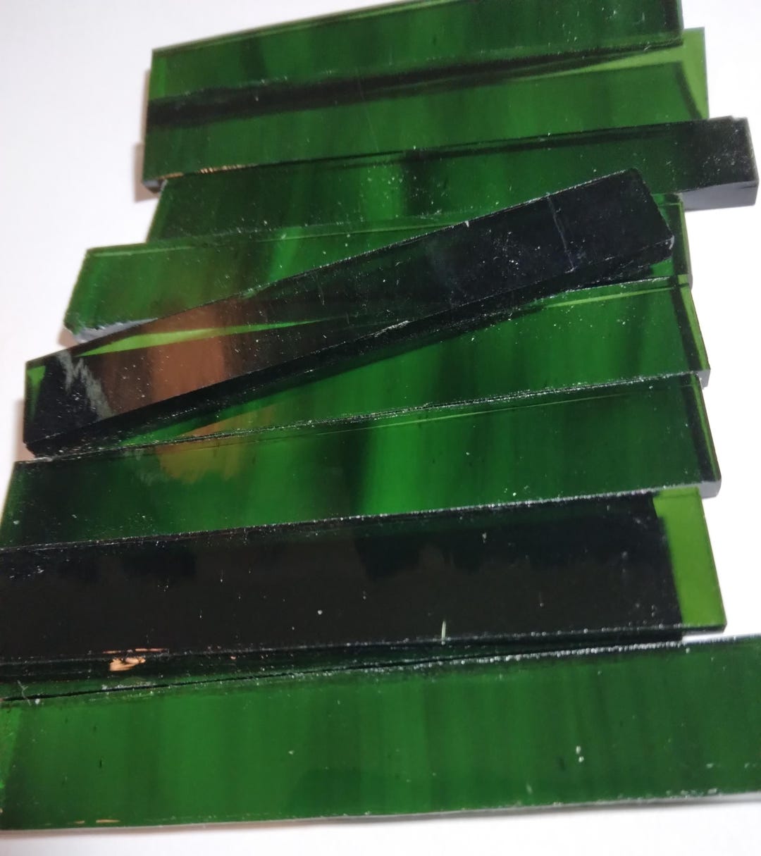 Medium and Dark Green Wispy Border Strips 3"x1/2"x3mm, 20-pieces - Etsy