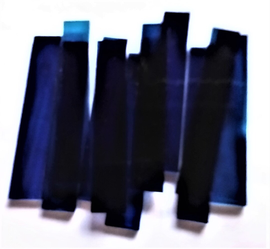Midnight Blue Stained Glass Border Strips 3"x1/2"x3mm, 20-pieces - Etsy