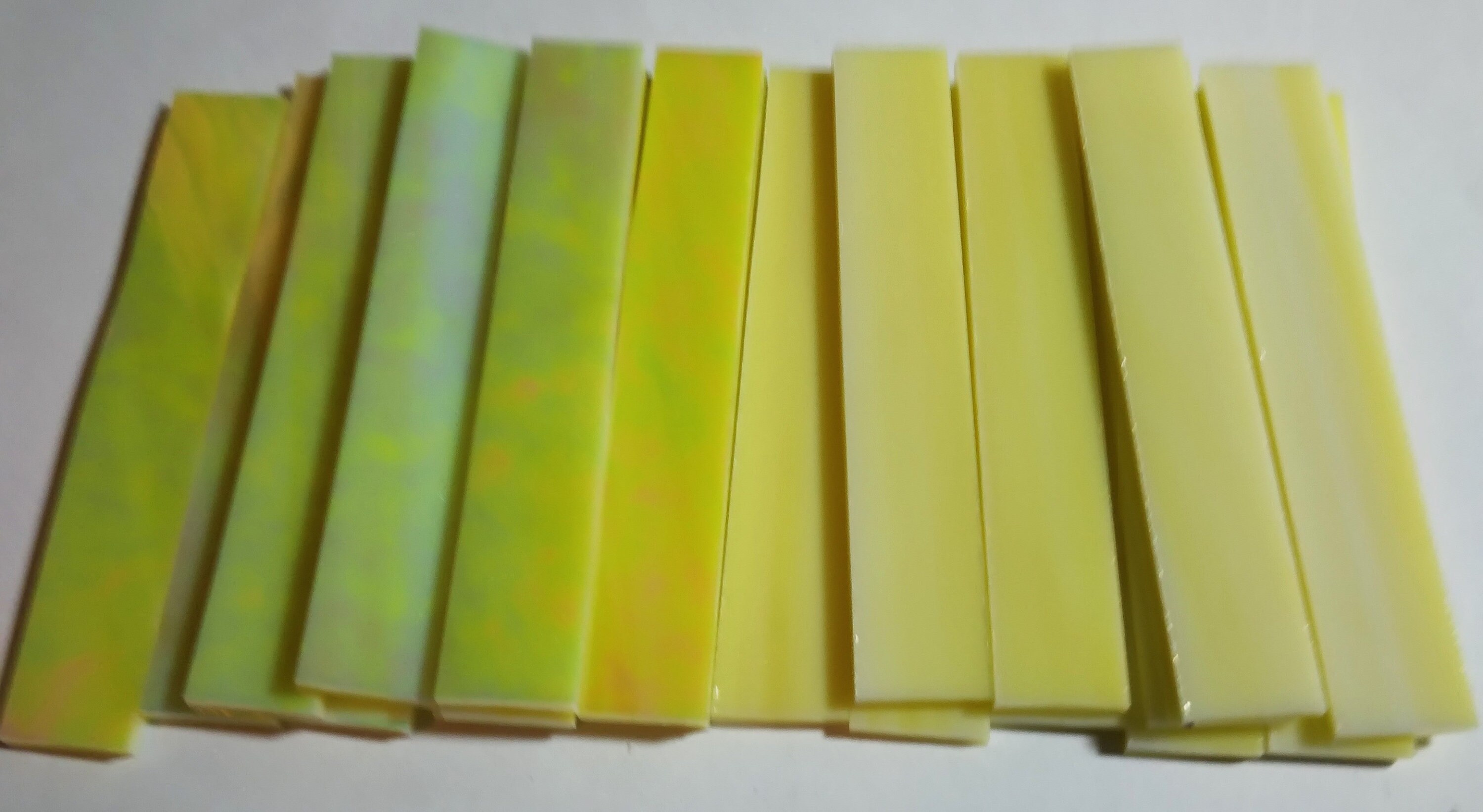 Yellow Wispy Iridized One Side Border Strips - Etsy