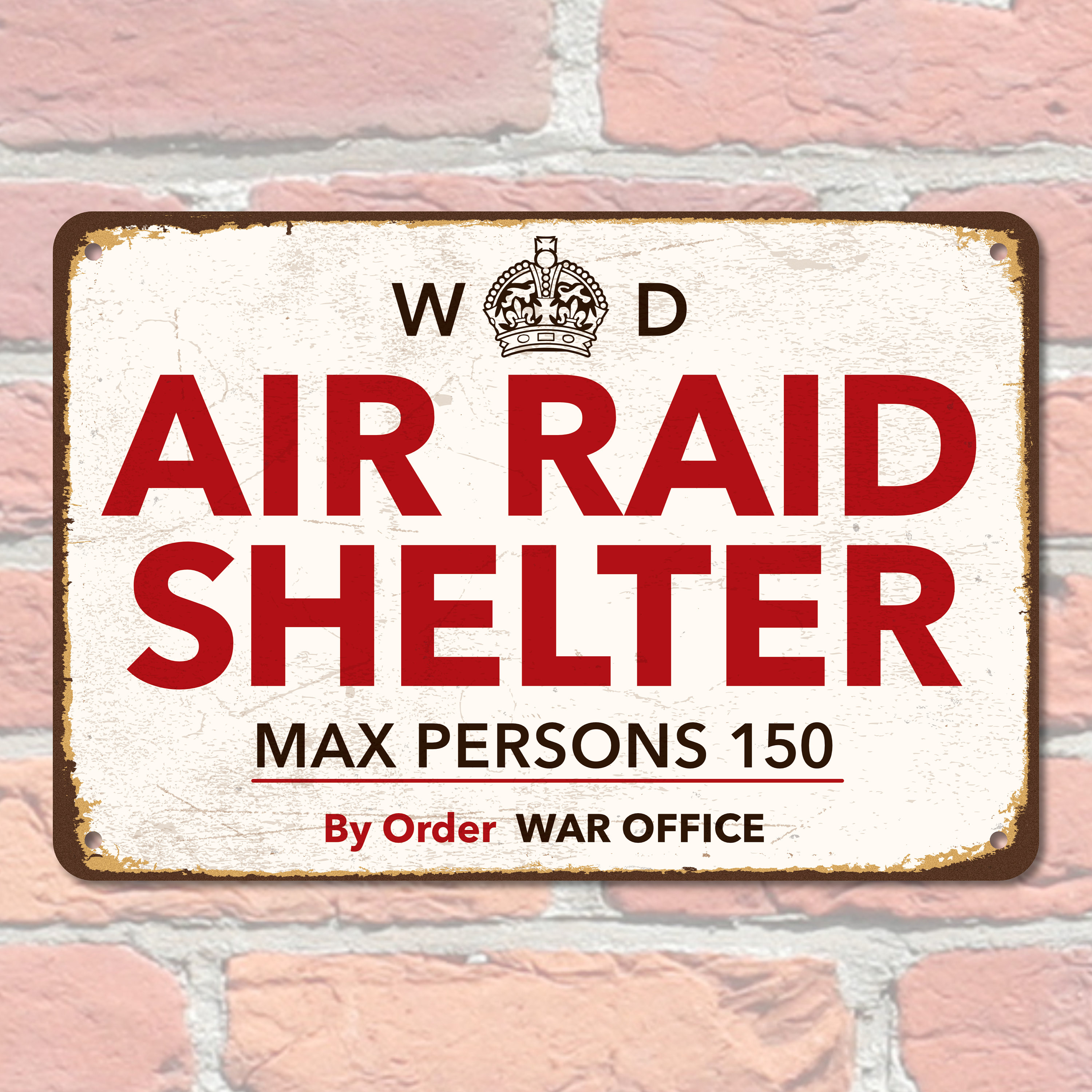 WW2 Sign Air Raid Shelter Vintage Reproduction WW2 War Metal | Etsy