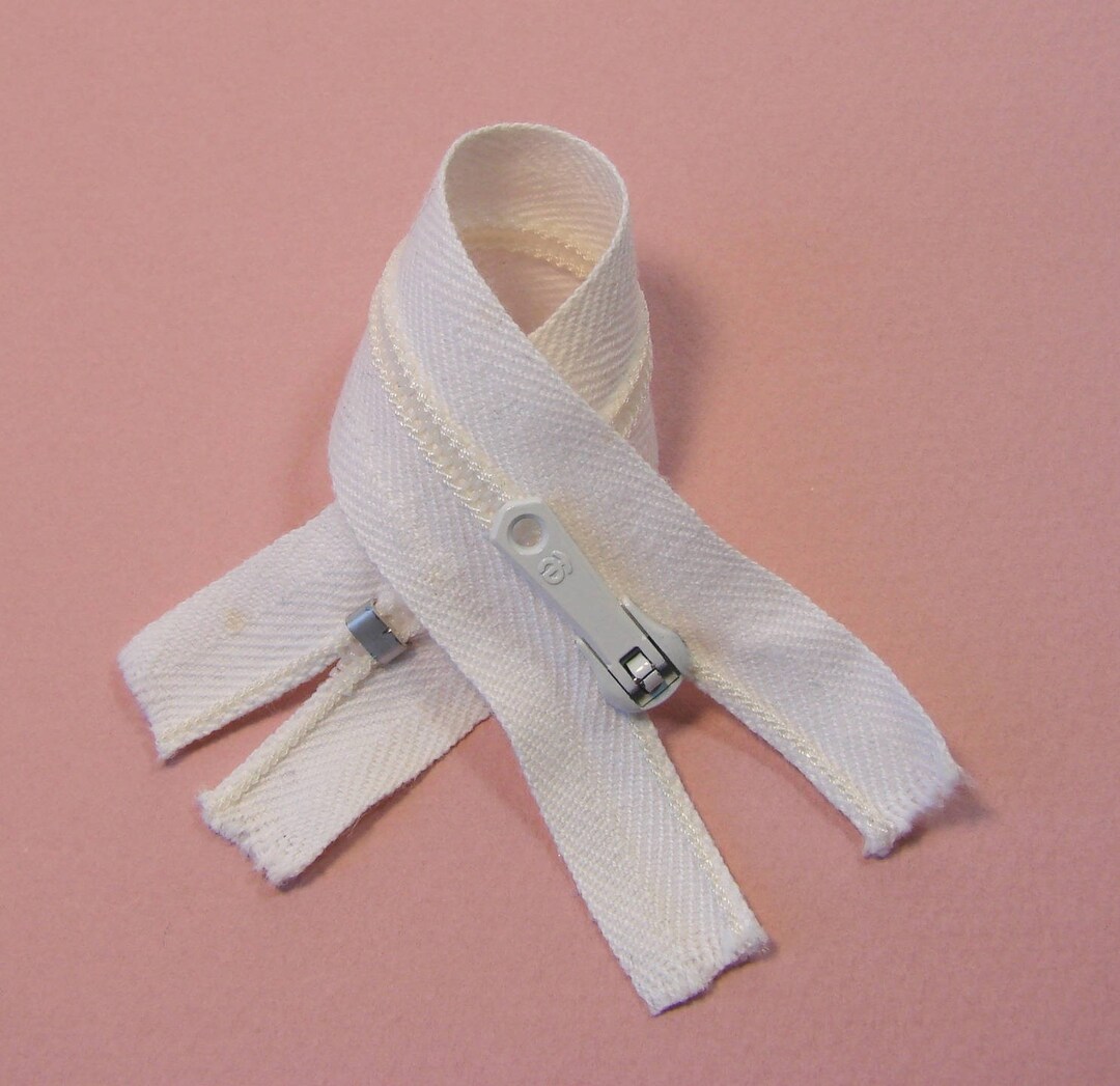 Zippers 12 Cm White Unseparable Slider Self-locking Plastic Mesh 5 Mm ...