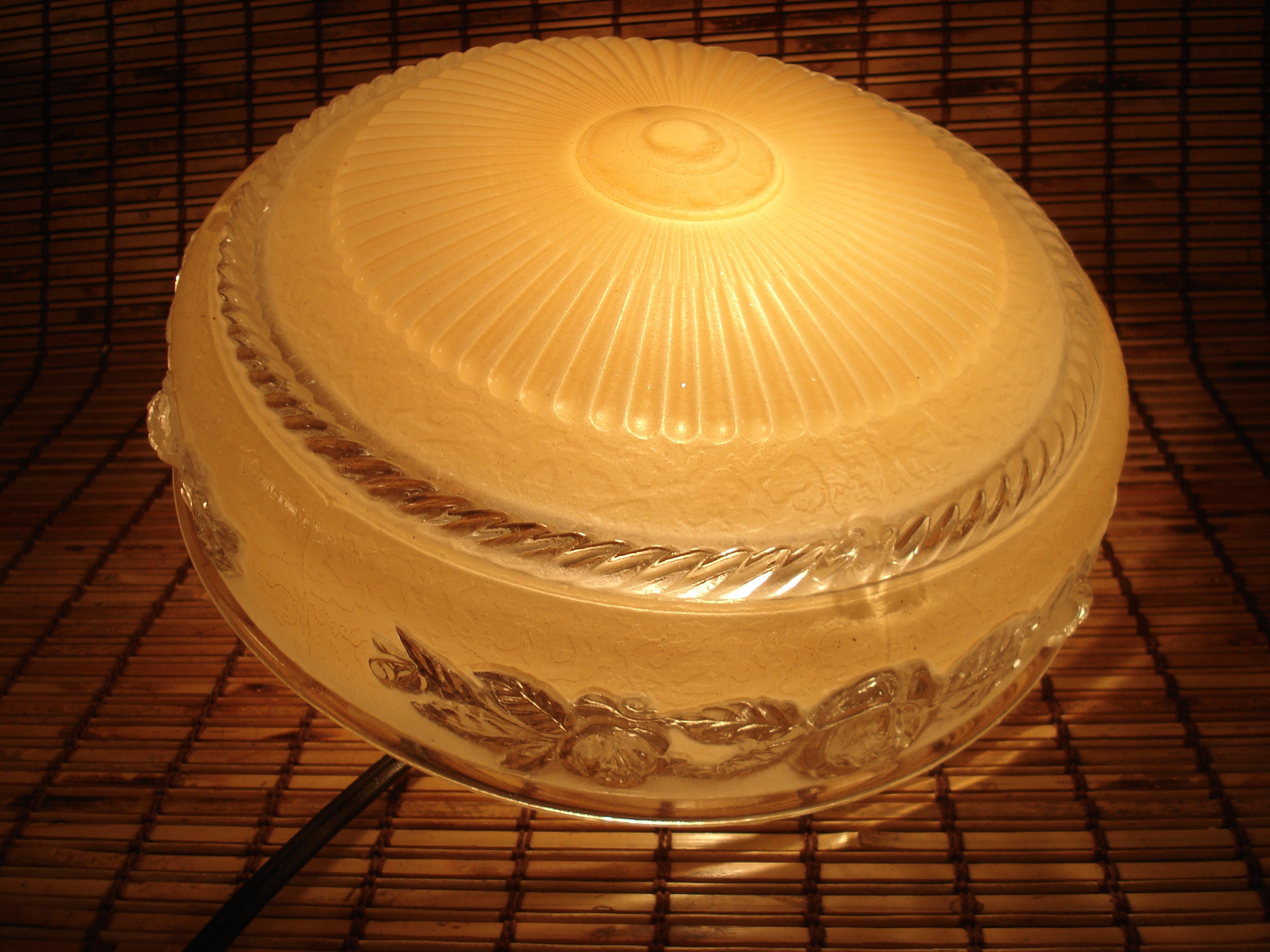 Vintage 3 Chain Ceiling Fixture Shade - Etsy