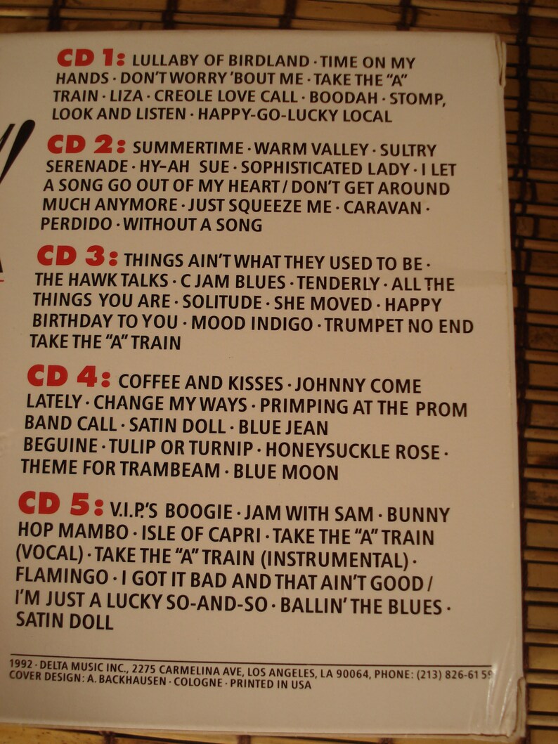 5 CD Boxed Set Happy Birthday Duke Duke Ellington 1992 | Etsy