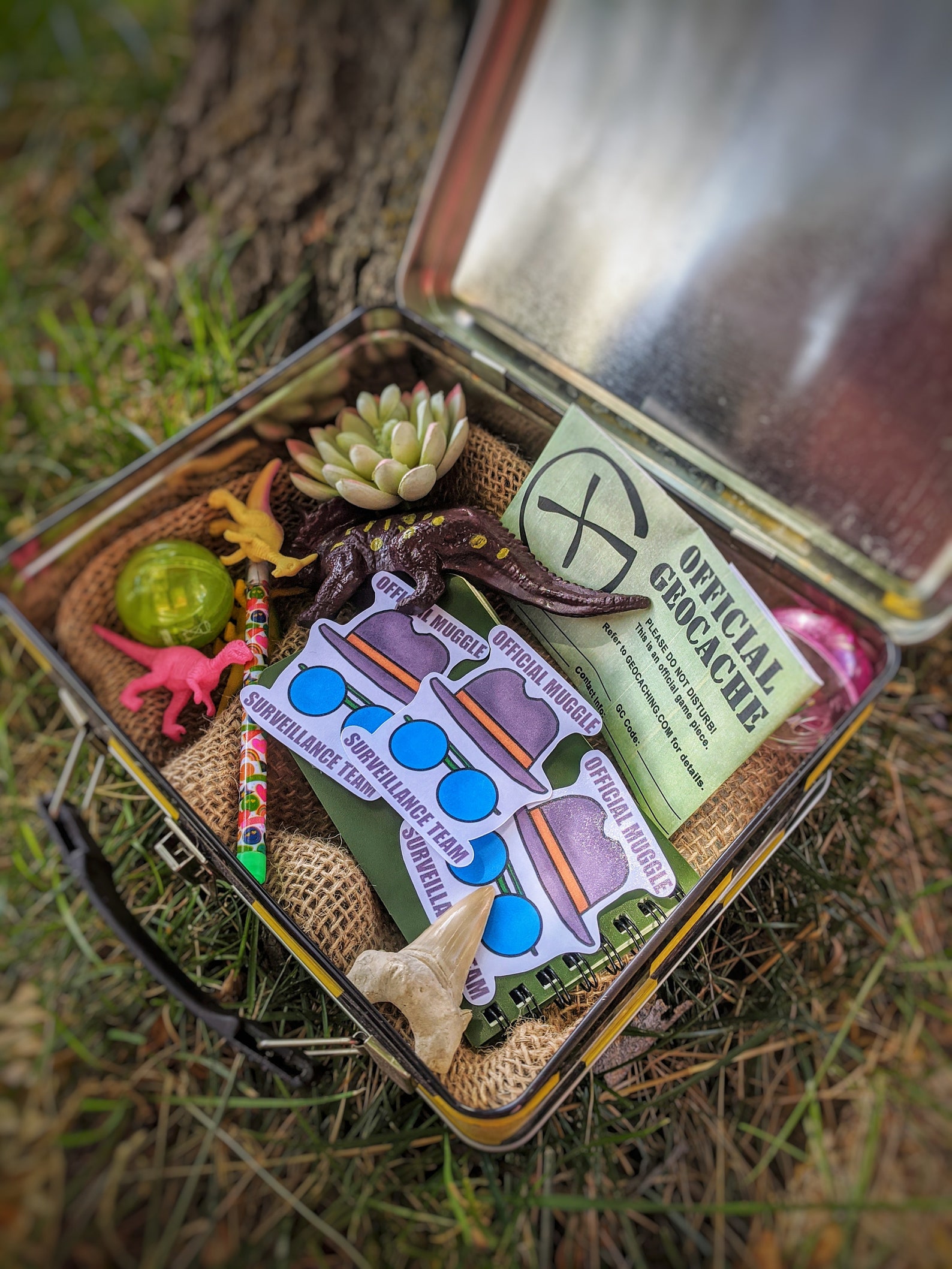 Set of 14 Geocaching Stickers Official Muggle Surveillance | Etsy