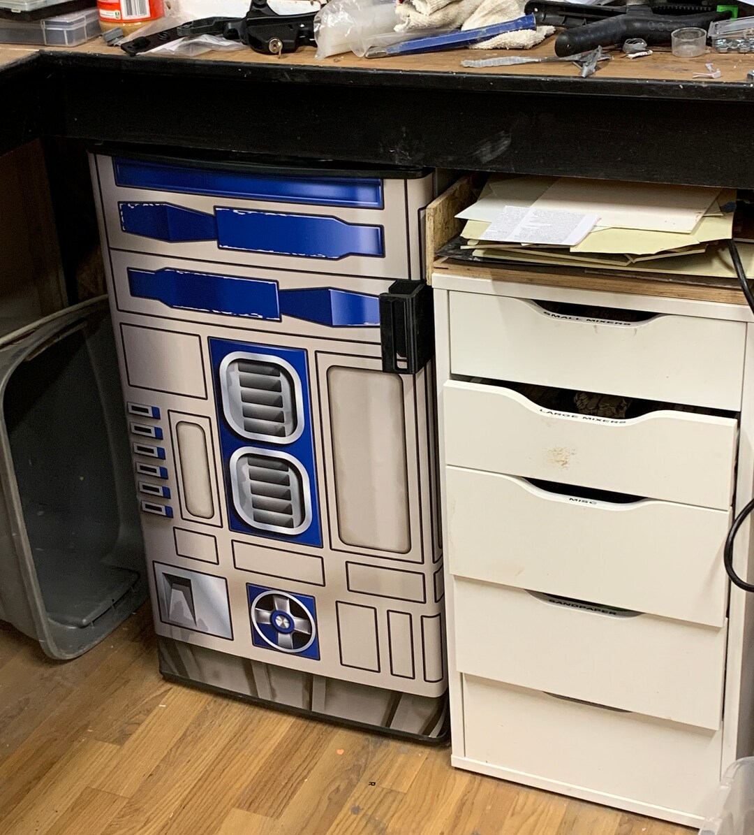 R2-D2 Mini-fridge Decal - Etsy