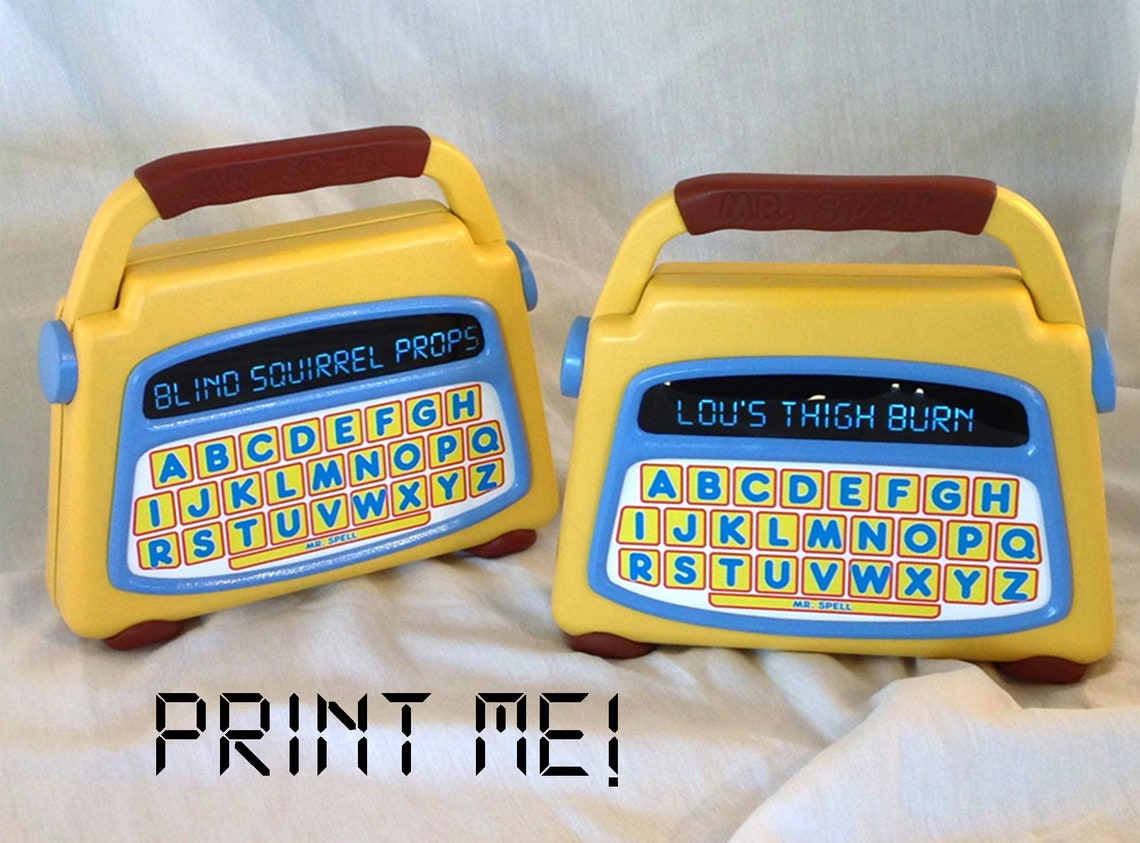 Mr Spell Printable Model - Etsy