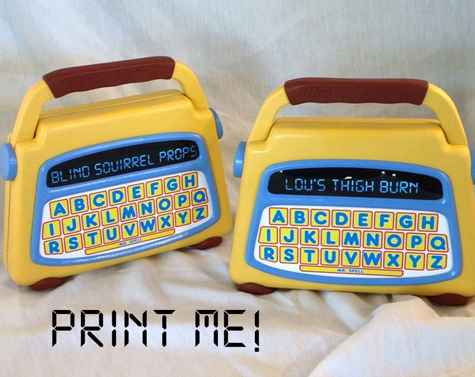 Mr Spell Printable Model - Etsy