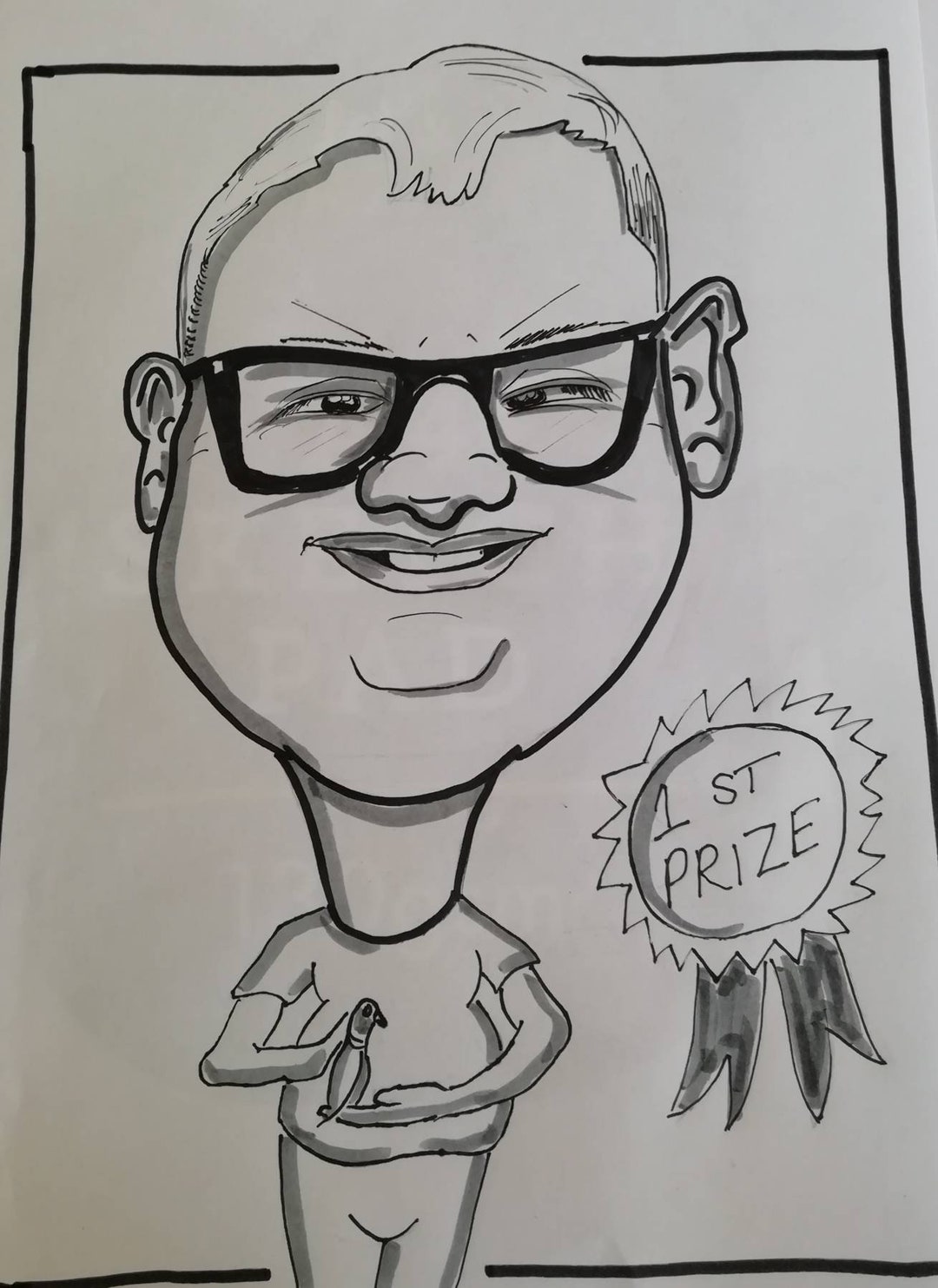 Caricature Artwork A4 -made to Order - Etsy