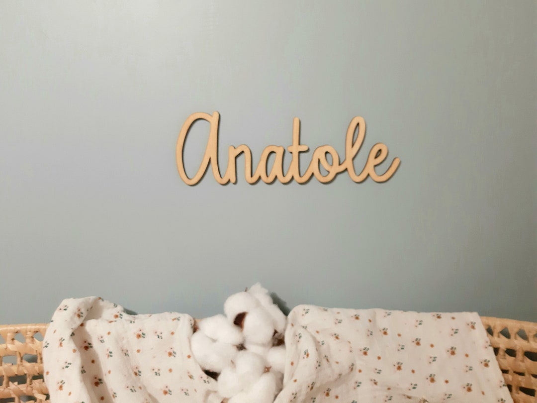 Wooden First Name, Wall Decoration for Baby/child Room, Customizable ...