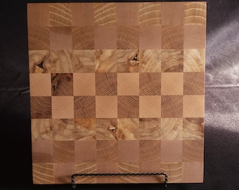 End Grain 3D Cutting Board - Maple, Walnut, Cherry, White Oak - Etsy