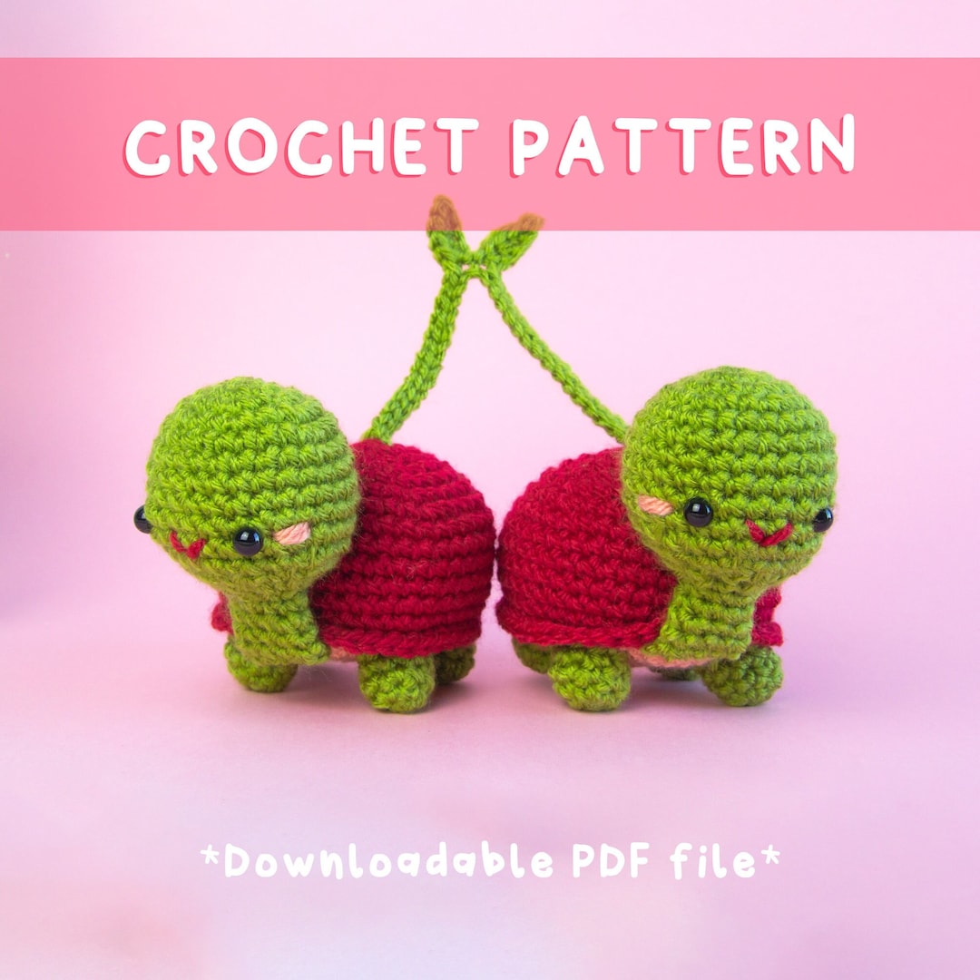 Lemon Yarn Creations | CROCHET PATTERN Cherry Tortoise | Amigurumi ...