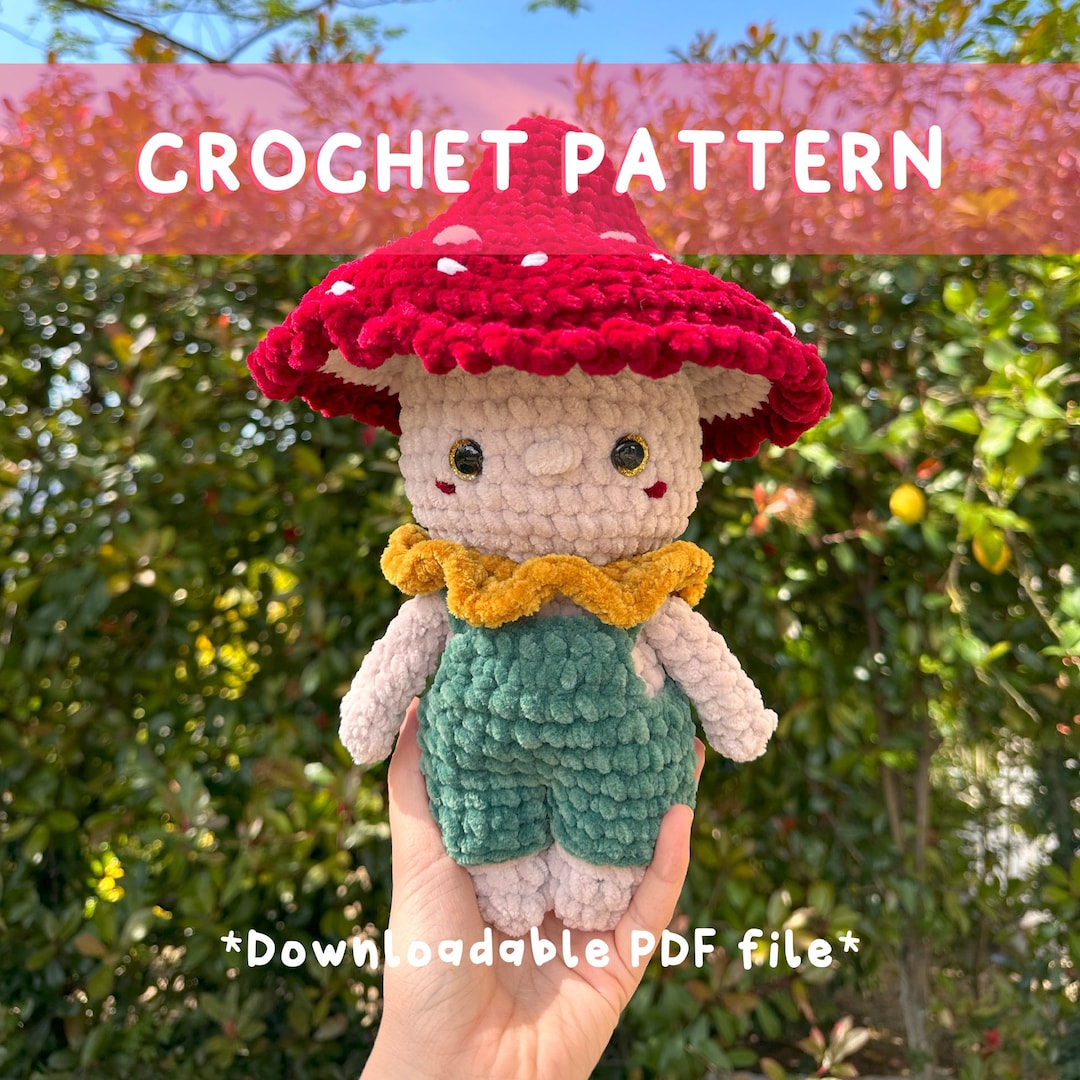 Lemon Yarn Creations | CROCHET PATTERN Fungi the Toadstool | No-sew ...