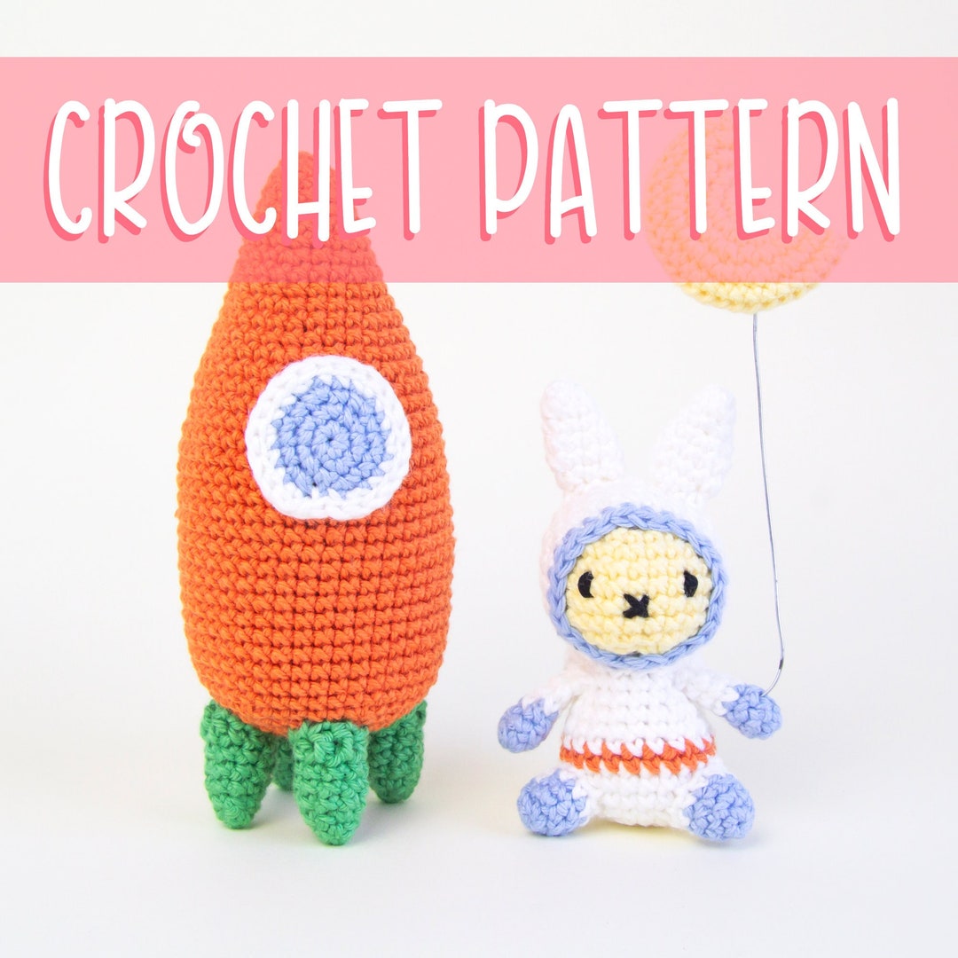 Lemon Yarn Creations CROCHET PATTERN Astro the Space Bunny - Etsy