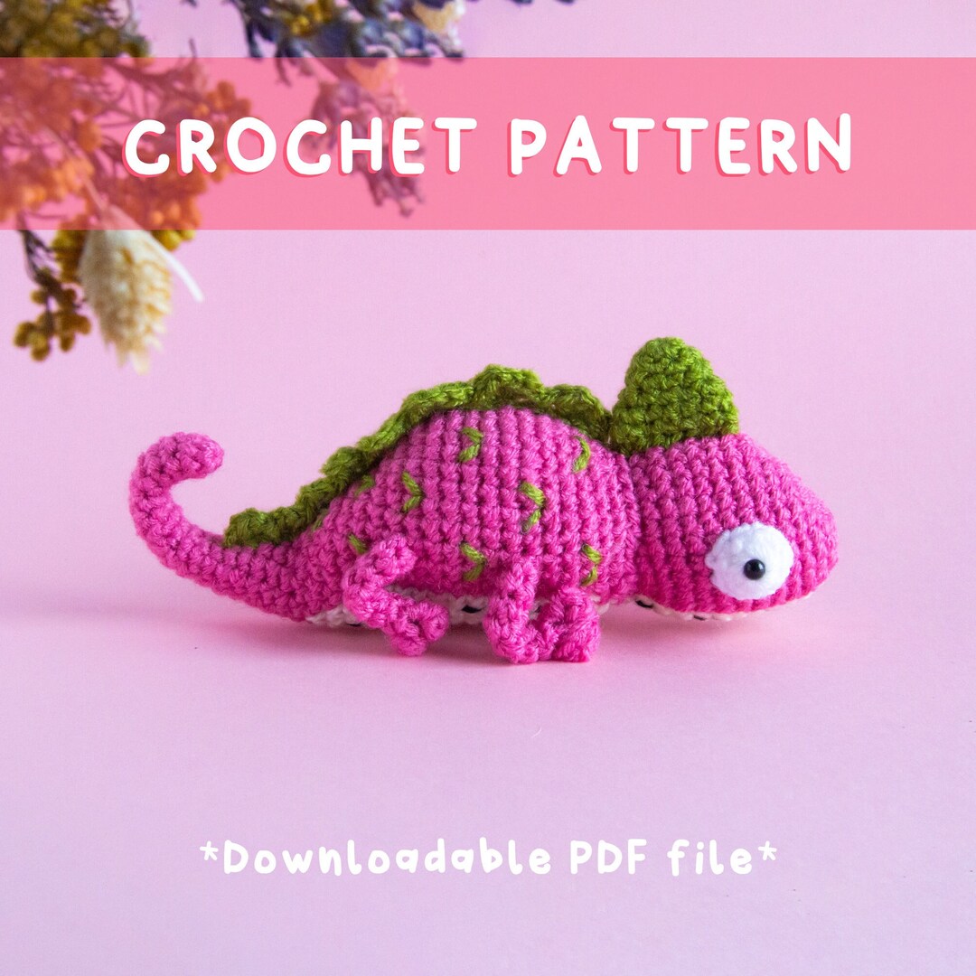 Lemon Yarn Creations | CROCHET PATTERN Dragon Fruit Chameleon ...