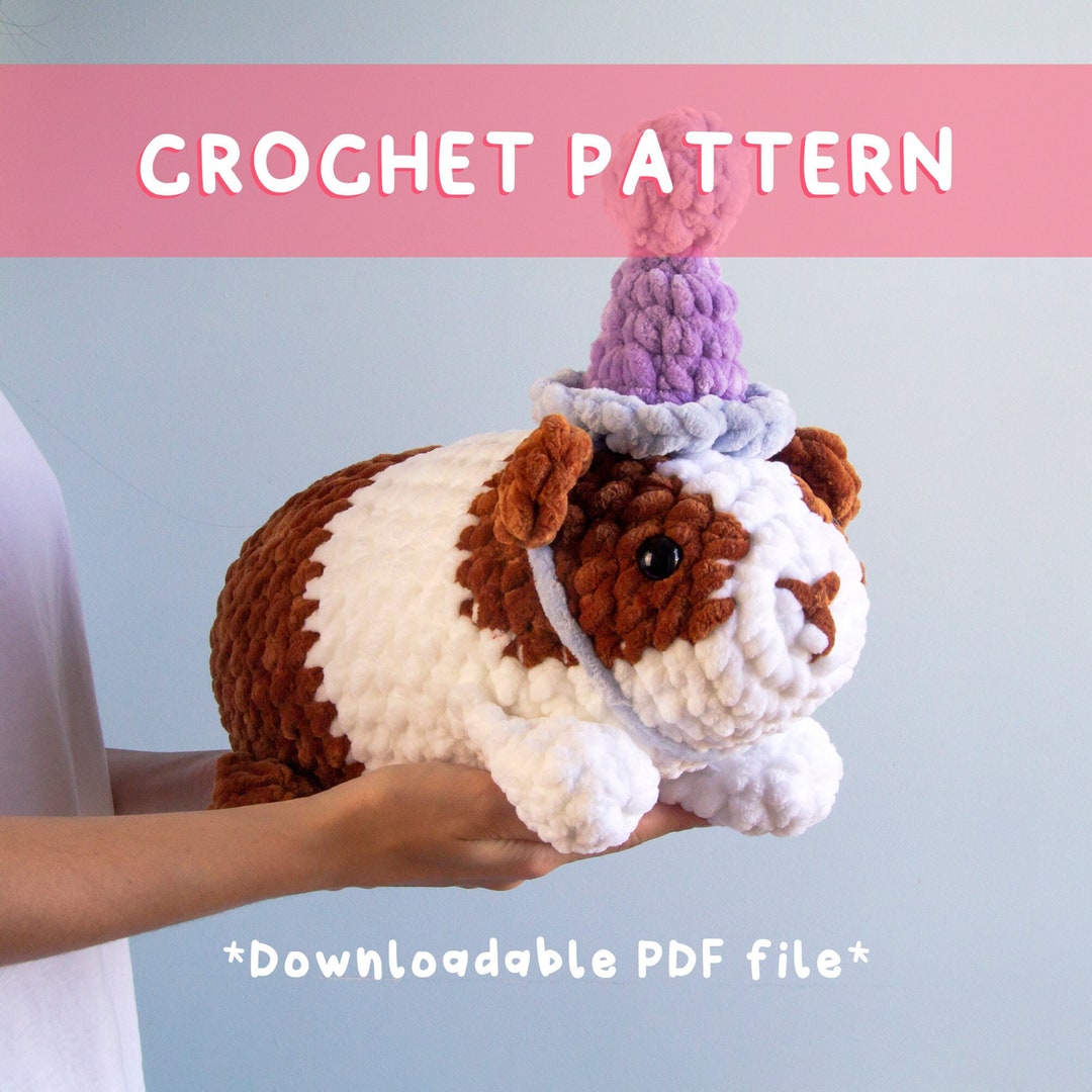 Lemon Yarn Creations | CROCHET PATTERN Party Guinea Pig | Amigurumi Pet ...