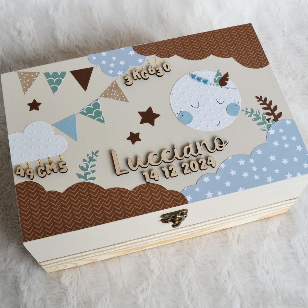 Indian Moon Memory Box for Birth Gifts and Baby Souvenirs (on Order) - Etsy