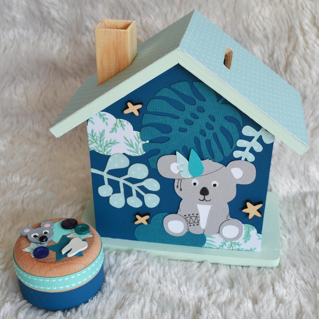 Wooden Koala Piggy Bank for Children, Personalized Baby Gift (made to ...