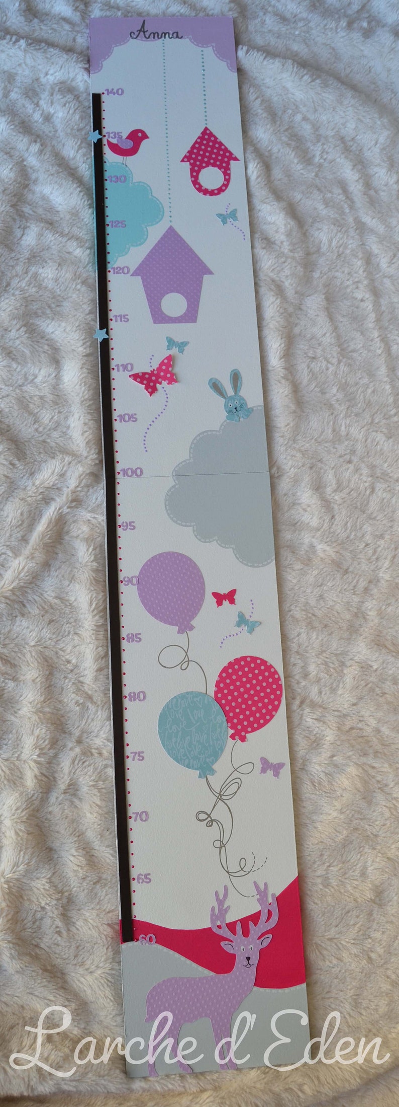 Toise enfant toise en bois décoration enfant décoration | Etsy