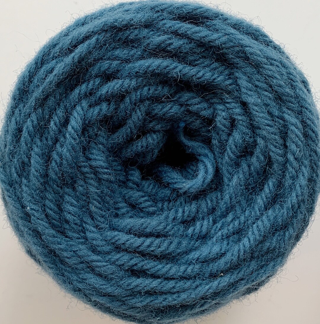 Hand Dyed Ink Dusty Blue Rug Wool Yarn 1509STW for Use With the Regular ...