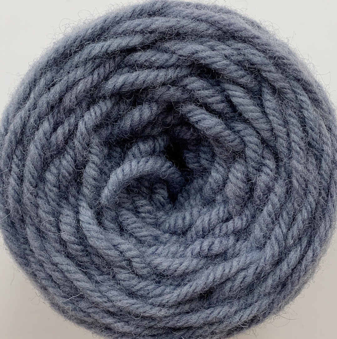 Hand Dyed Dusty Periwinkle Blue Rug Wool Yarn - 1502STW - Excellent for ...